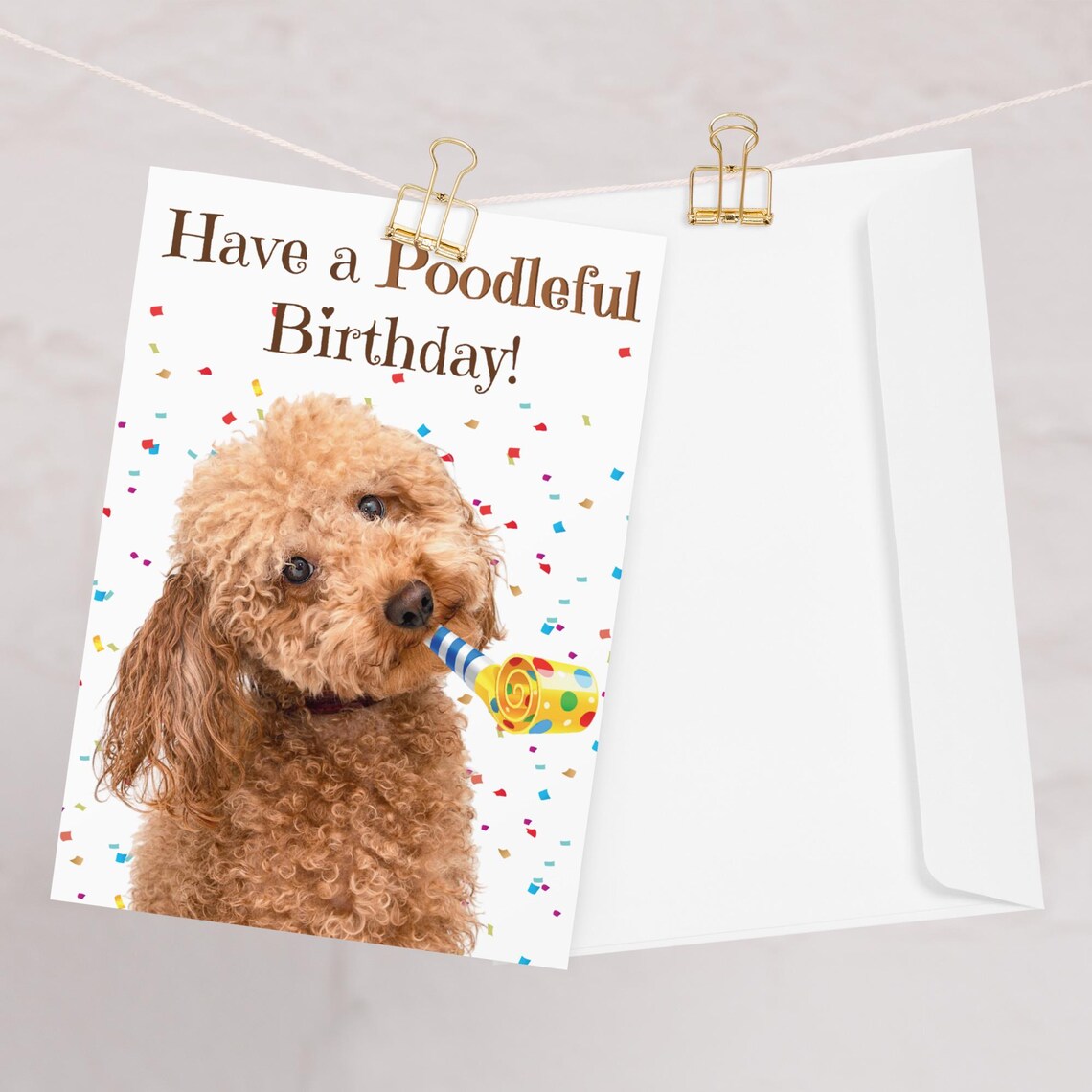 Poodle Birthday Card | Poodle Puppy Gift |every Occasion Gift| Dog ...