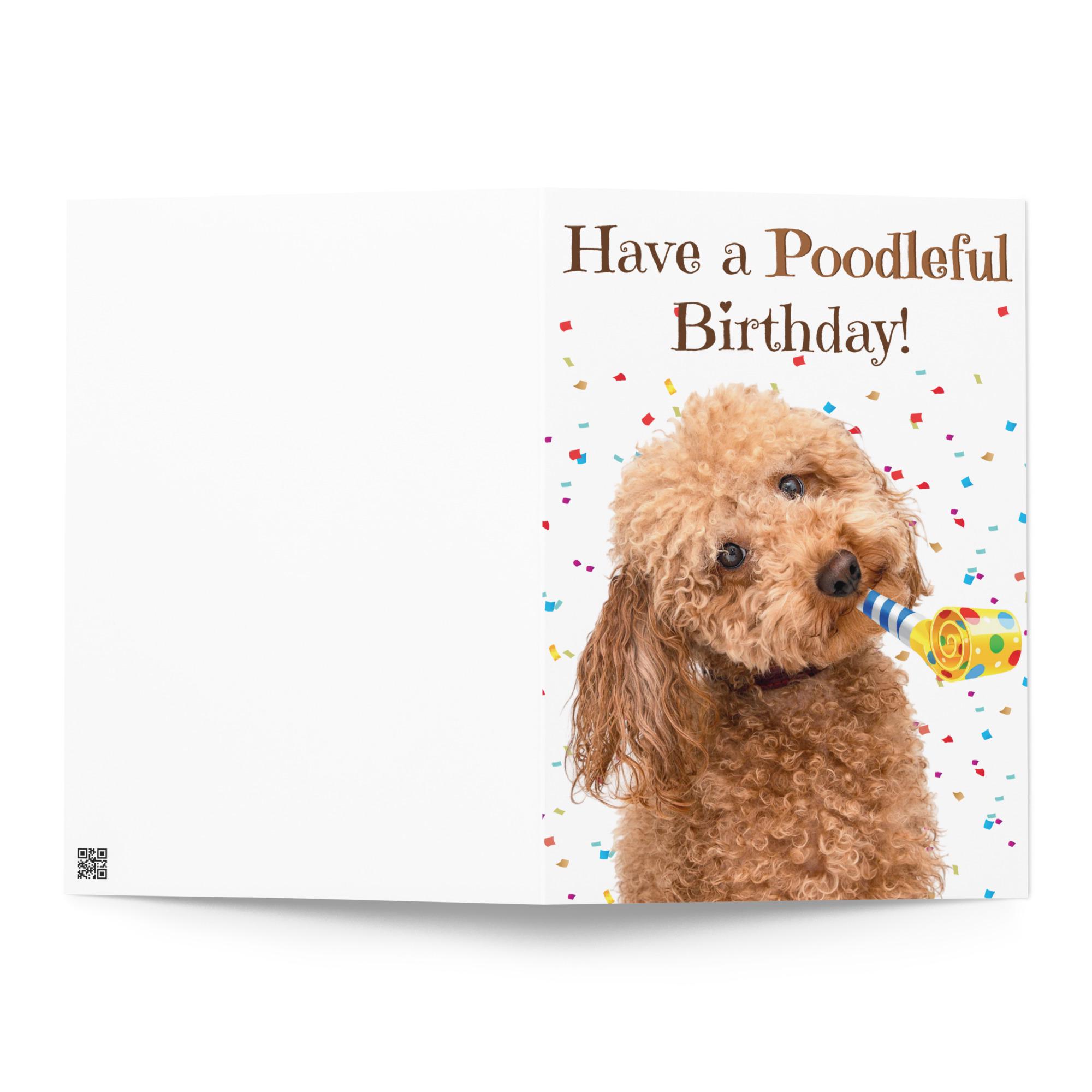 Poodle Birthday Card | Poodle Puppy Gift |every Occasion Gift| Dog ...
