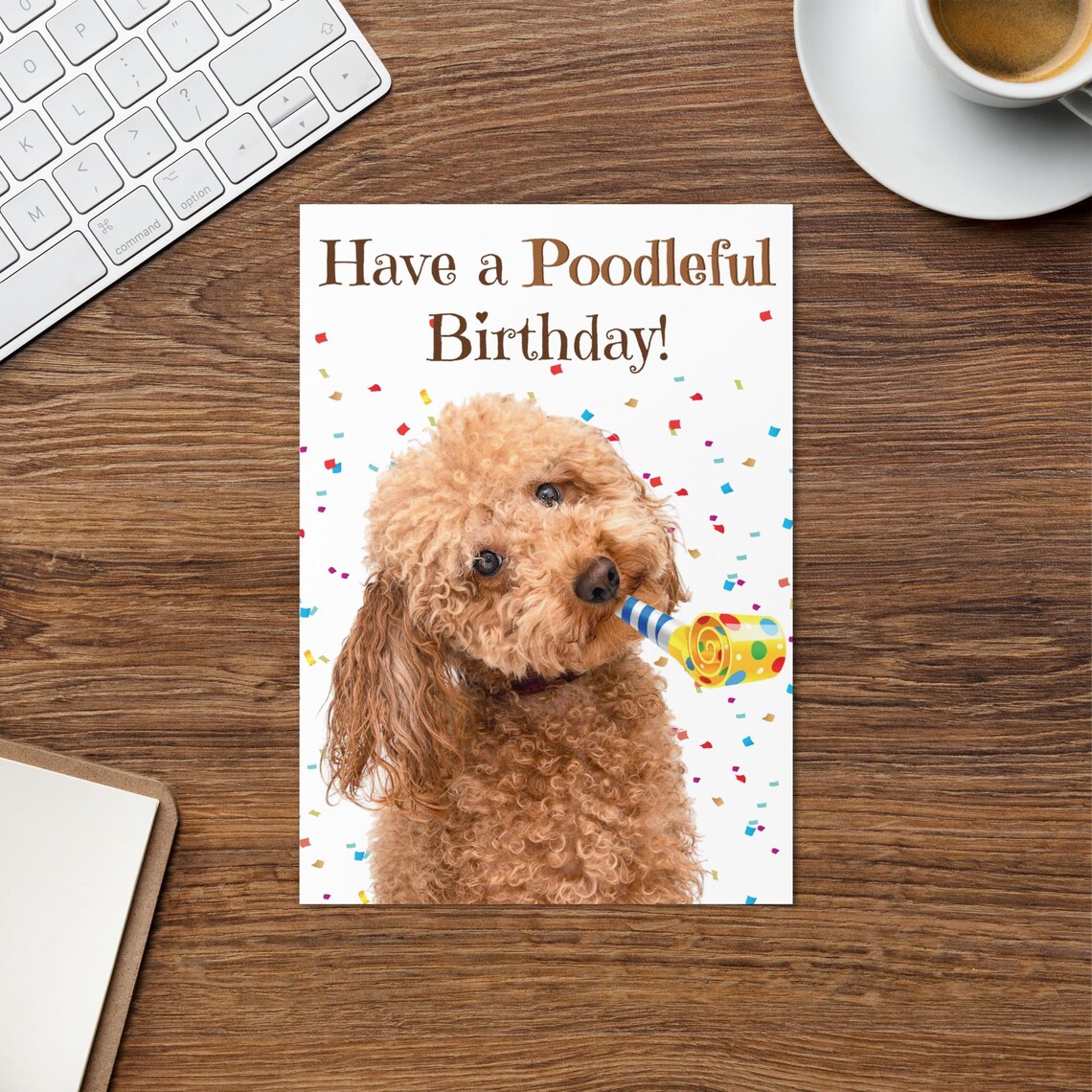 Poodle Birthday Card | Poodle Puppy Gift |every Occasion Gift| Dog ...