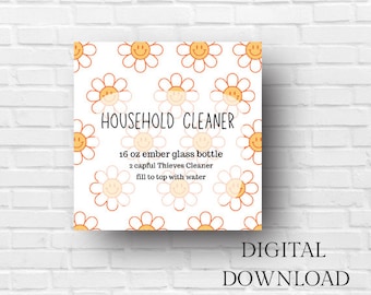 Printable Thieves Cleaning Labels, Printable All Purpose Cleaner Label ...