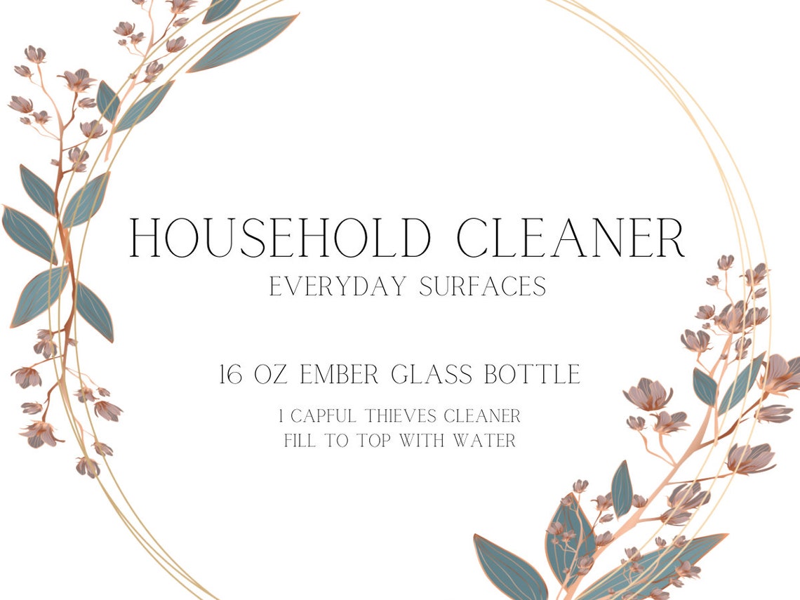 Printable Thieves Cleaning Labels Printable All Purpose - Etsy