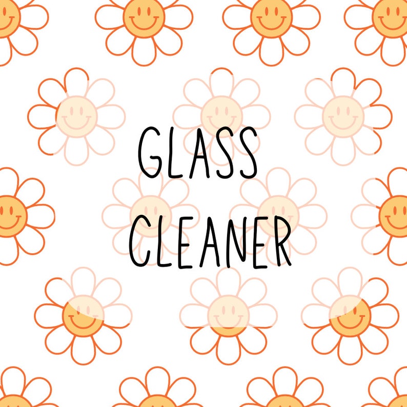 Printable Thieves Cleaning Labels, Flower, Smiley Face, Plain ...