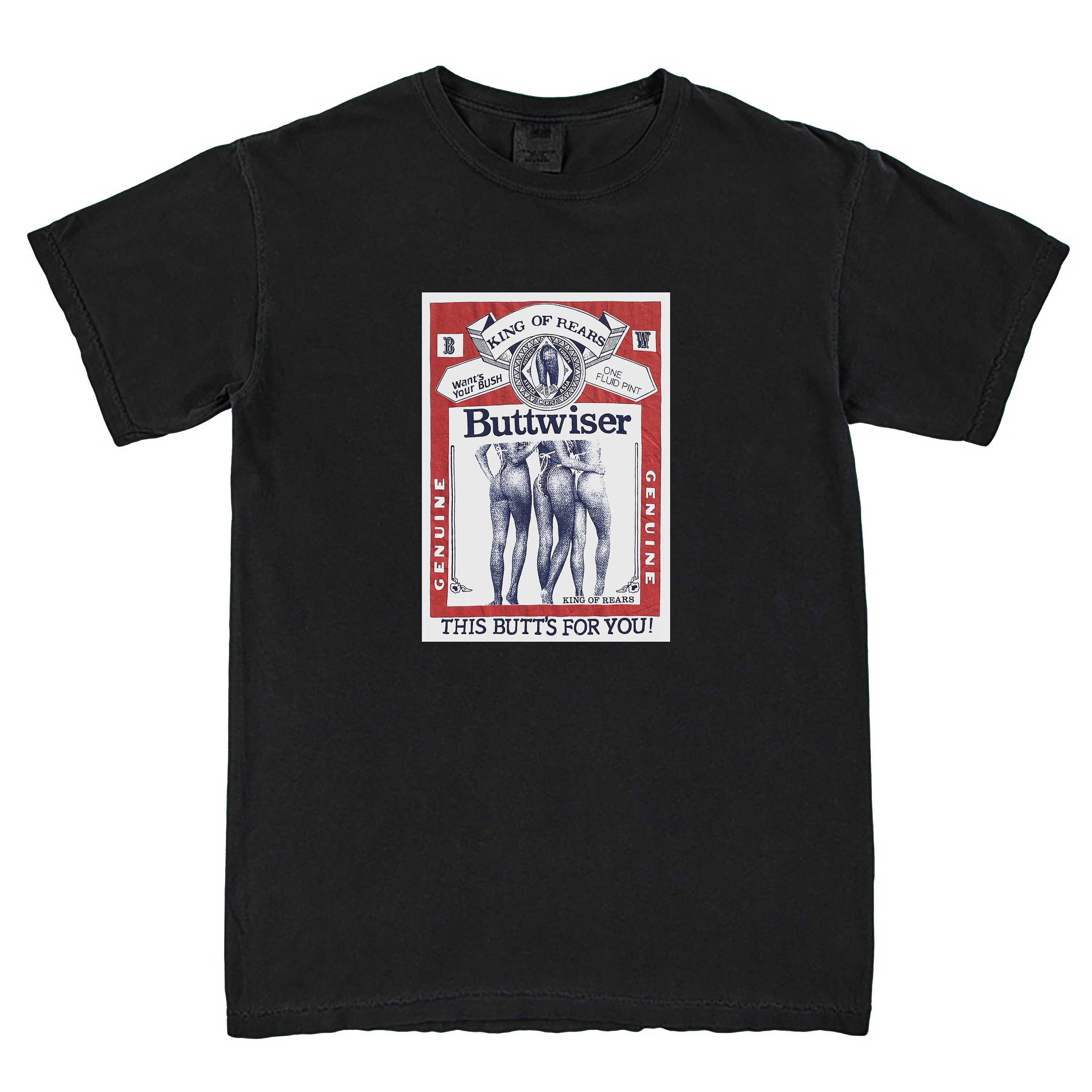 New Rare Buttwiser Retro Vintage Metal Rock N Roll Grunge New Rare Buttwiser Retro Vintage Metal Rock N Roll Grunge
