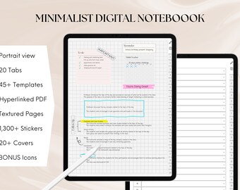Pastel Digital Note Taking Templates Note Taking Template - Etsy