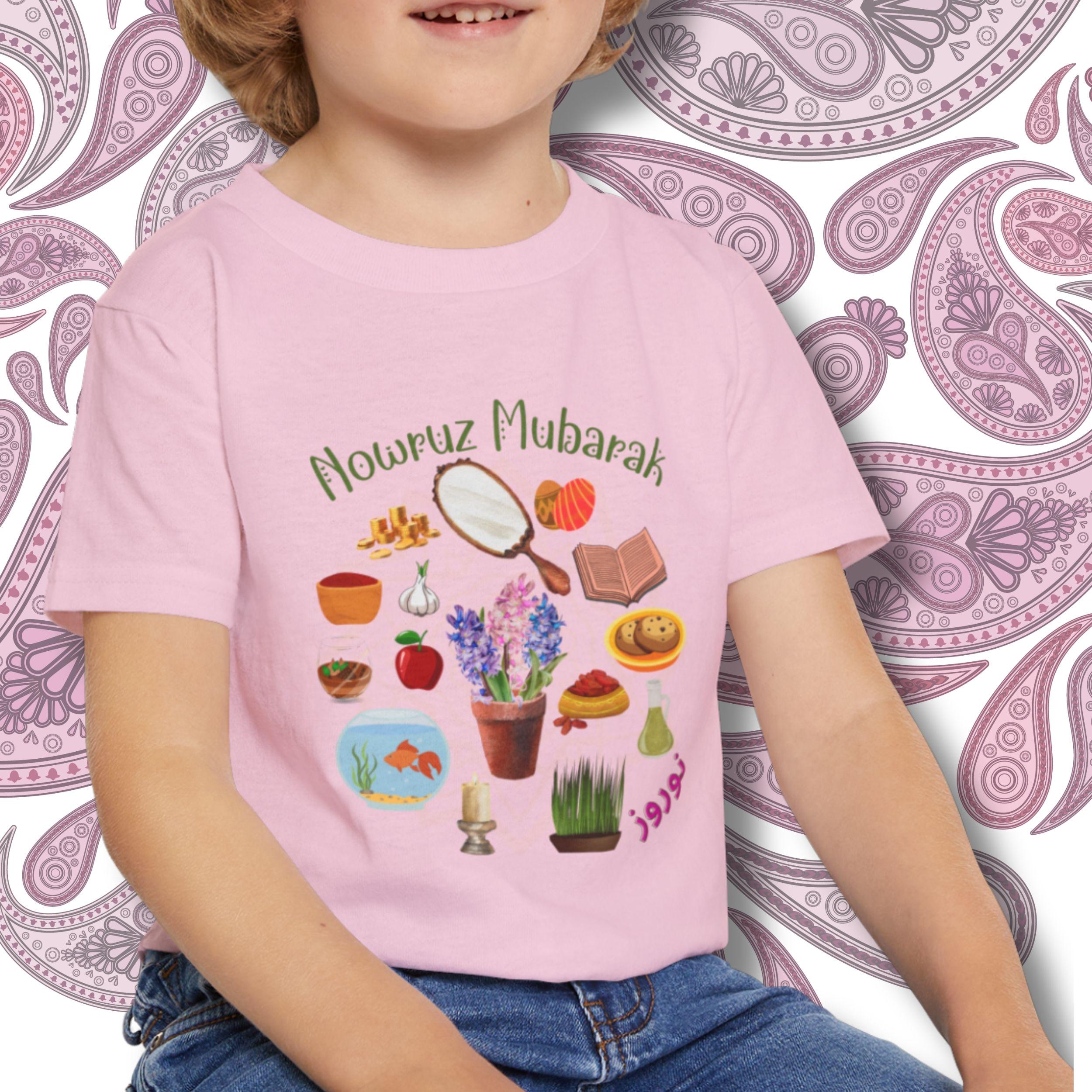 Nowruz Mubarak Toddler T-shirt Persian New Year Norooz Sofreh Haft Seen ...