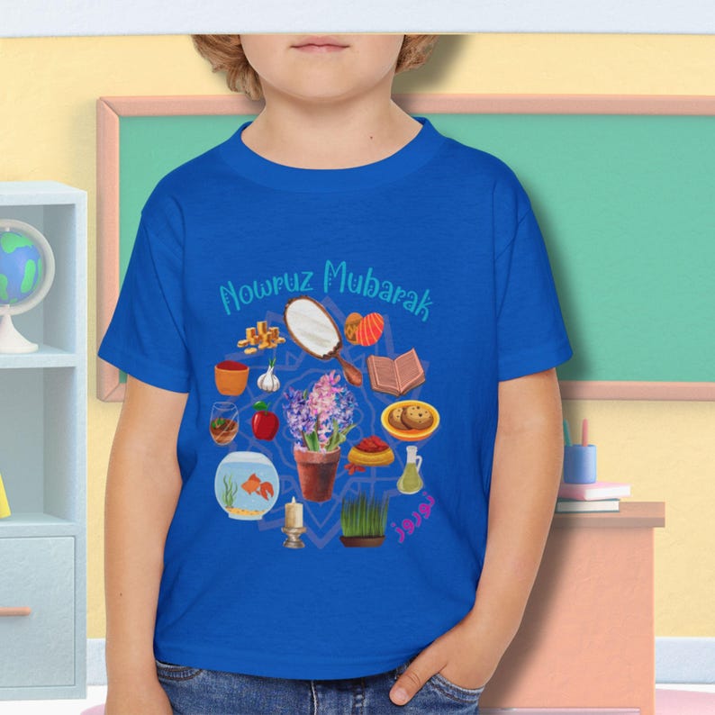 Nowruz Mubarak Toddler T-shirt Persian New Year Norooz Sofreh Haft Seen ...
