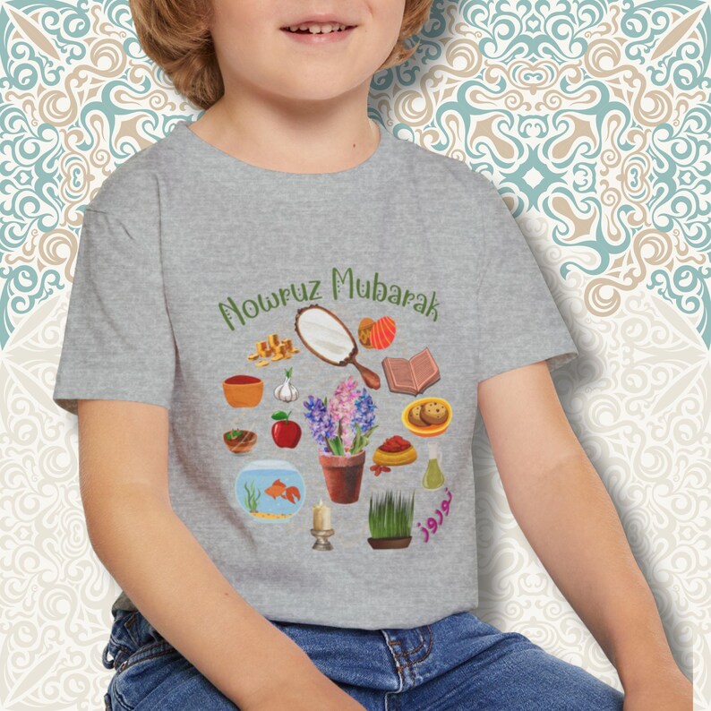 Nowruz Mubarak Toddler T-shirt Persian New Year Norooz Sofreh Haft Seen ...