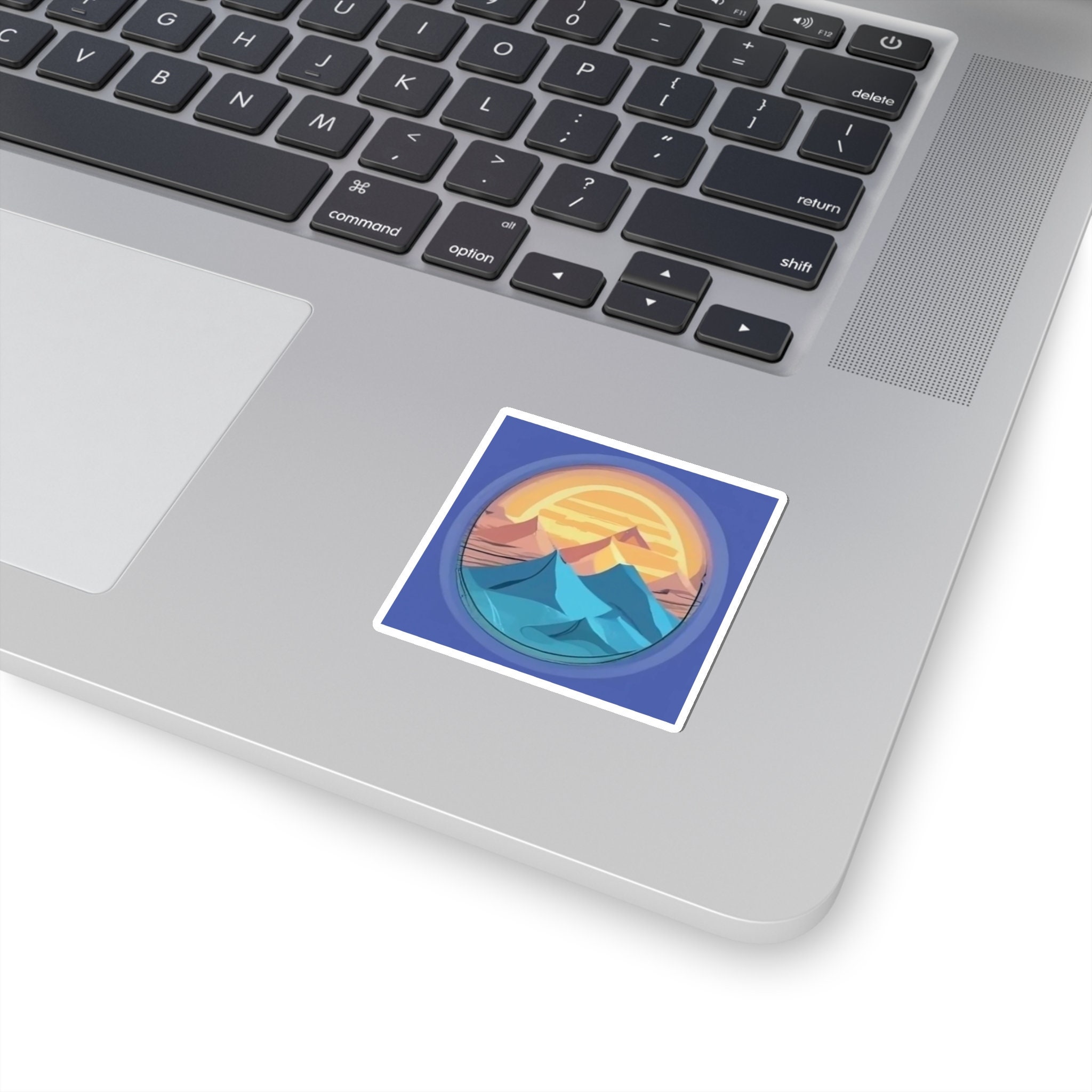 Mountain Peak Explorer - Kiss-cut Sticker - Square - Etsy