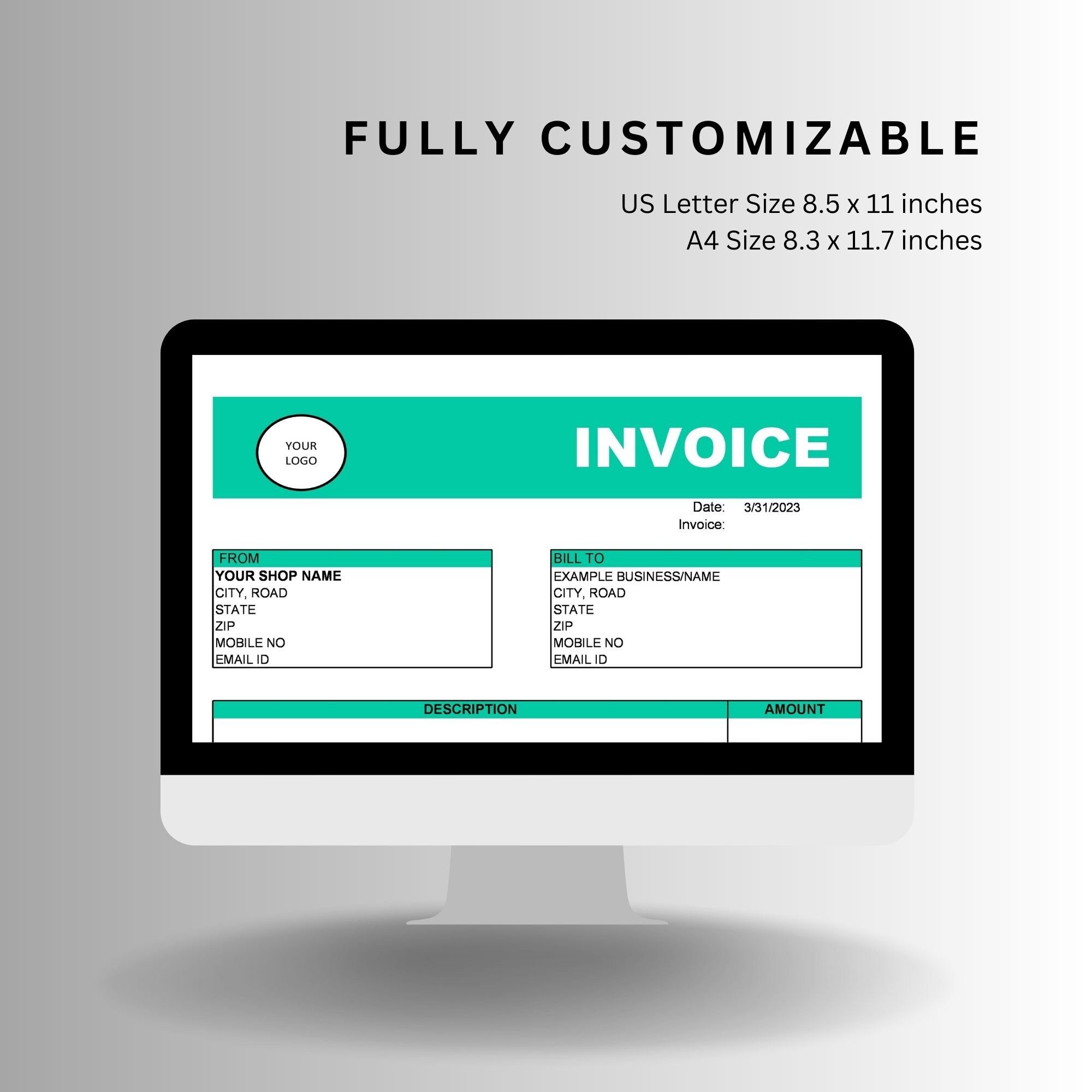Invoice Template Excel Microsoft Word Invoice Template Invoice Excel 