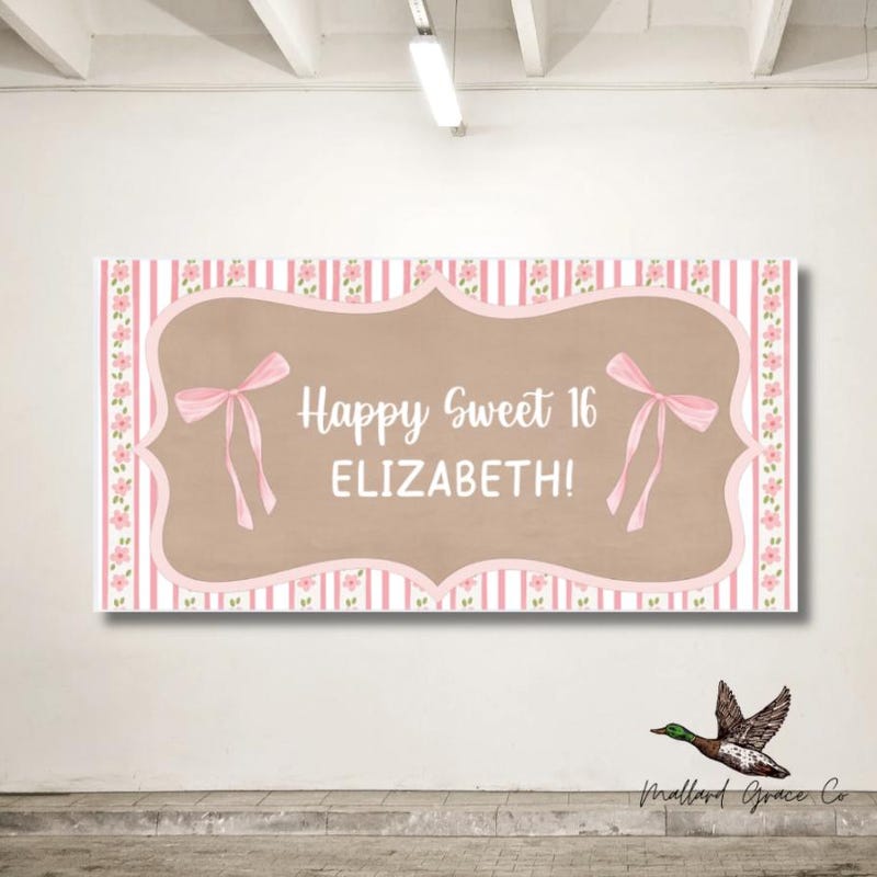 Love Shack Fancy Birthday Banner - Etsy