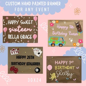 Custom Hand Painted Banners - Etsy
