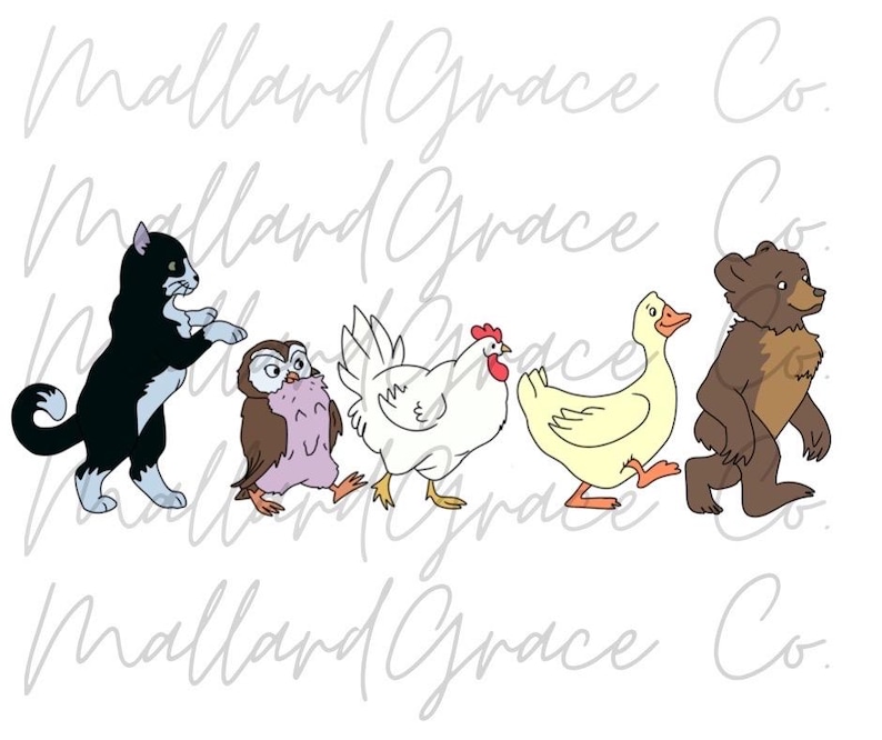 Little Bear & Friends PNG - Etsy