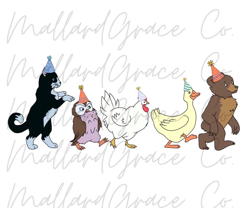 Little Bear & Friends PNG - Etsy