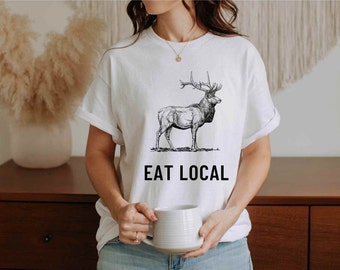 Eat Local Deer SVG - Etsy