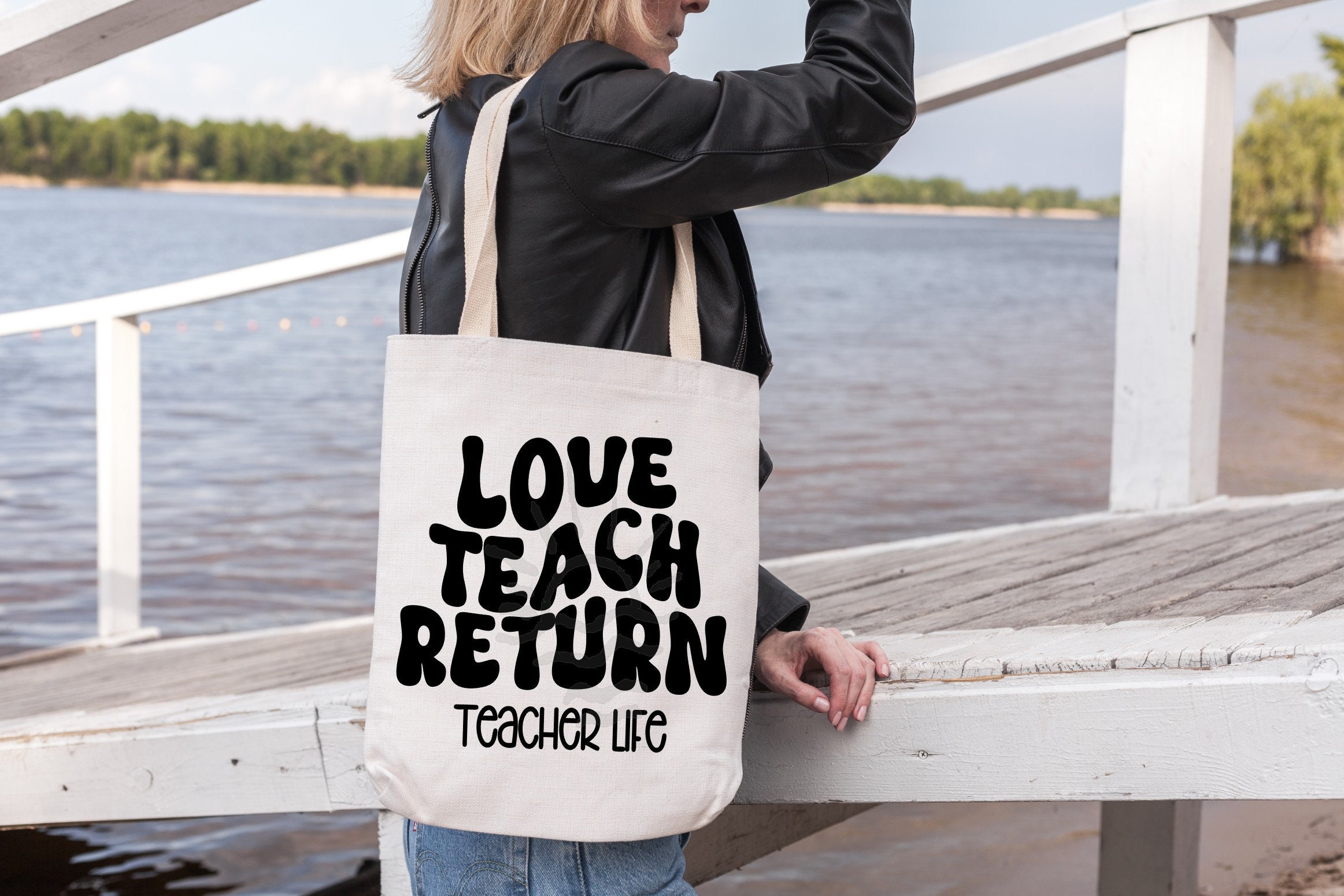 Teacher SVG - Love Teach Return - Teacher Life Design - Funny Teacher ...