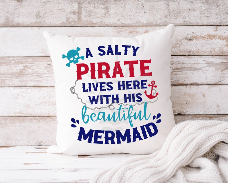 Mermaid and Salty Pirate Design Bundle - Mermaid SVG - Pirate SVG ...