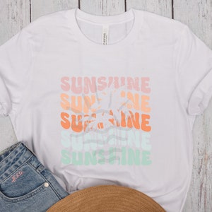 Retro Sunshine Design - Sunshine SVG/PNG - Summer Vibes - Groovy Font ...