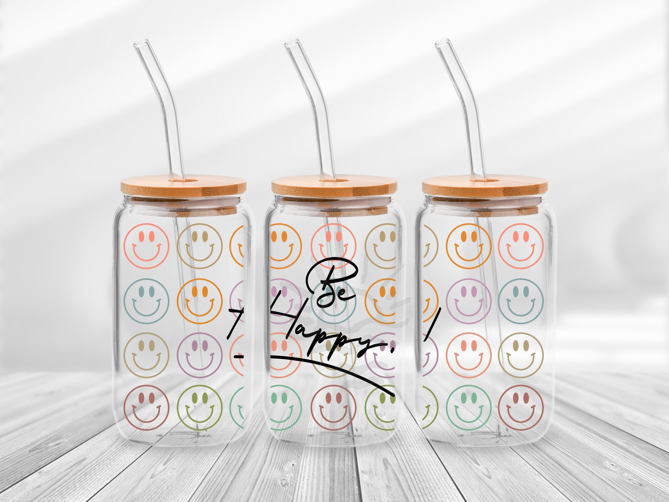 Be Happy PNG Bundle - Boho Smiley Face PNG - Smiley Face Clipart ...