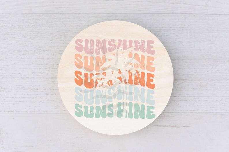 Retro Sunshine Design - Sunshine SVG/PNG - Summer Vibes - Groovy Font ...