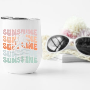 Retro Sunshine Design - Sunshine SVG/PNG - Summer Vibes - Groovy Font ...