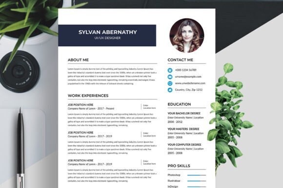Professional Resume Template MS Word Resume Template - Etsy