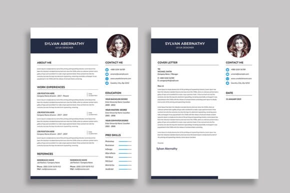 Professional Resume Template MS Word Resume Template - Etsy