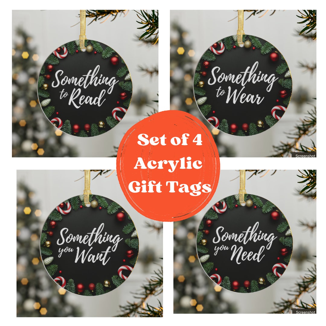 Something to Read Gift Tag, Something to Wear, Something You Want ...