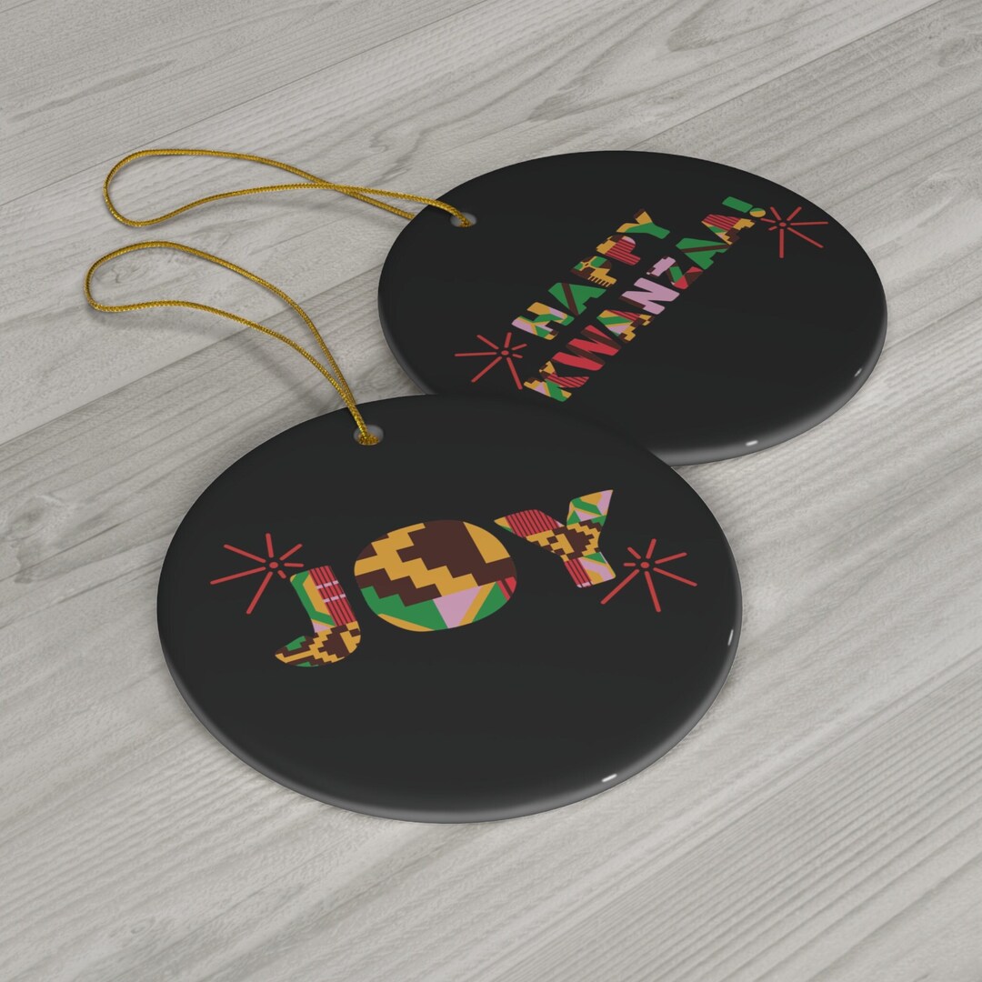 Happy Kwanzaa Ceramic Ornament, 1-pack, 2023, Kwanzaa Ornament, Kwanzaa ...
