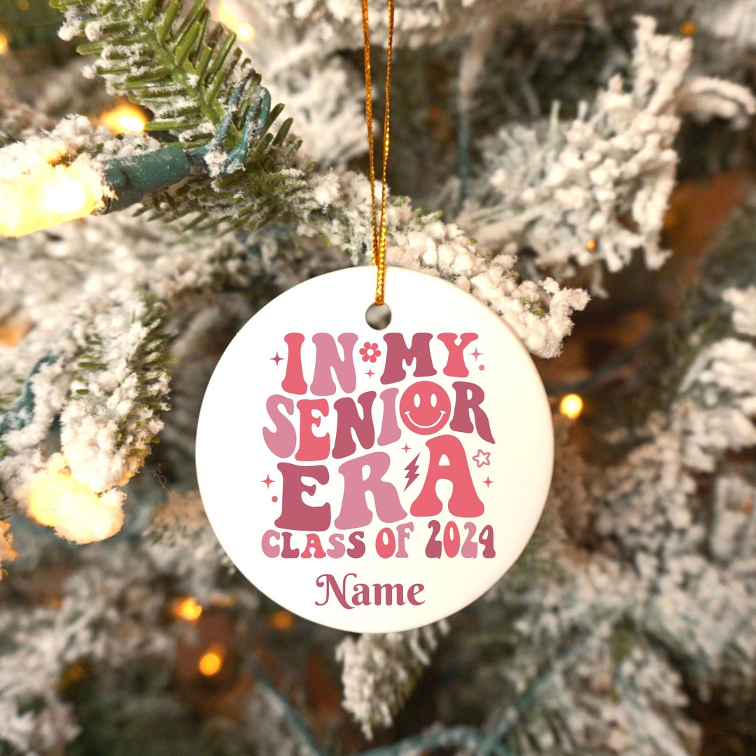 Personalized, in My Senior Era, Senior Ceramic Ornament, Custom Name ...