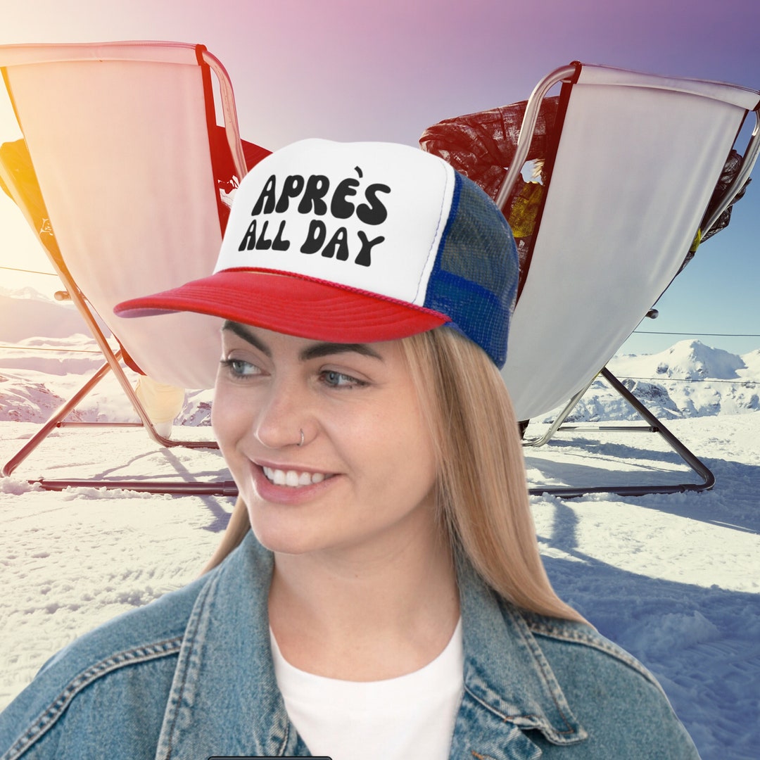 Apres Ski Trucker Caps, Trendy Trucker Hat, Apres Ski Hat, Ski Season ...