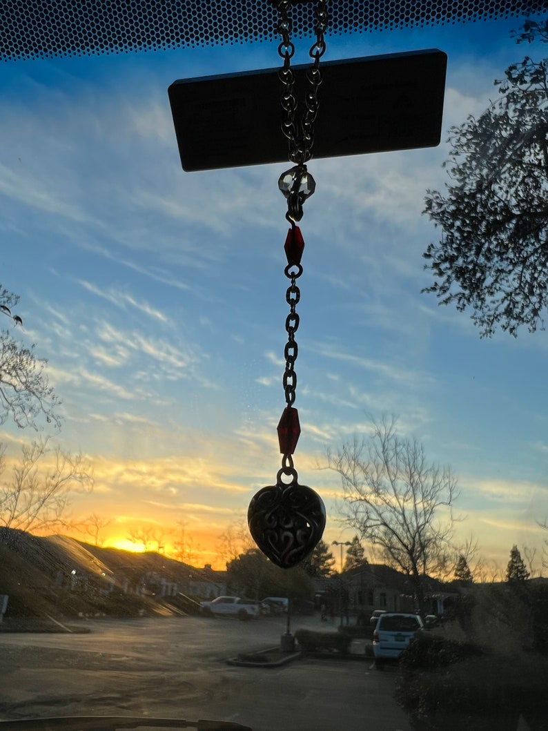 Car Charm Rear View Mirror Accessory Car Sun Catcher Dainty Hanging Car ...