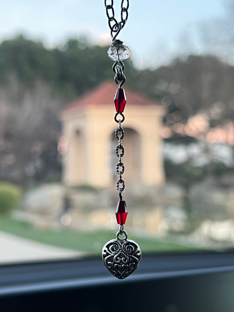 Car Charm Rear View Mirror Accessory Car Sun Catcher Dainty Hanging Car ...