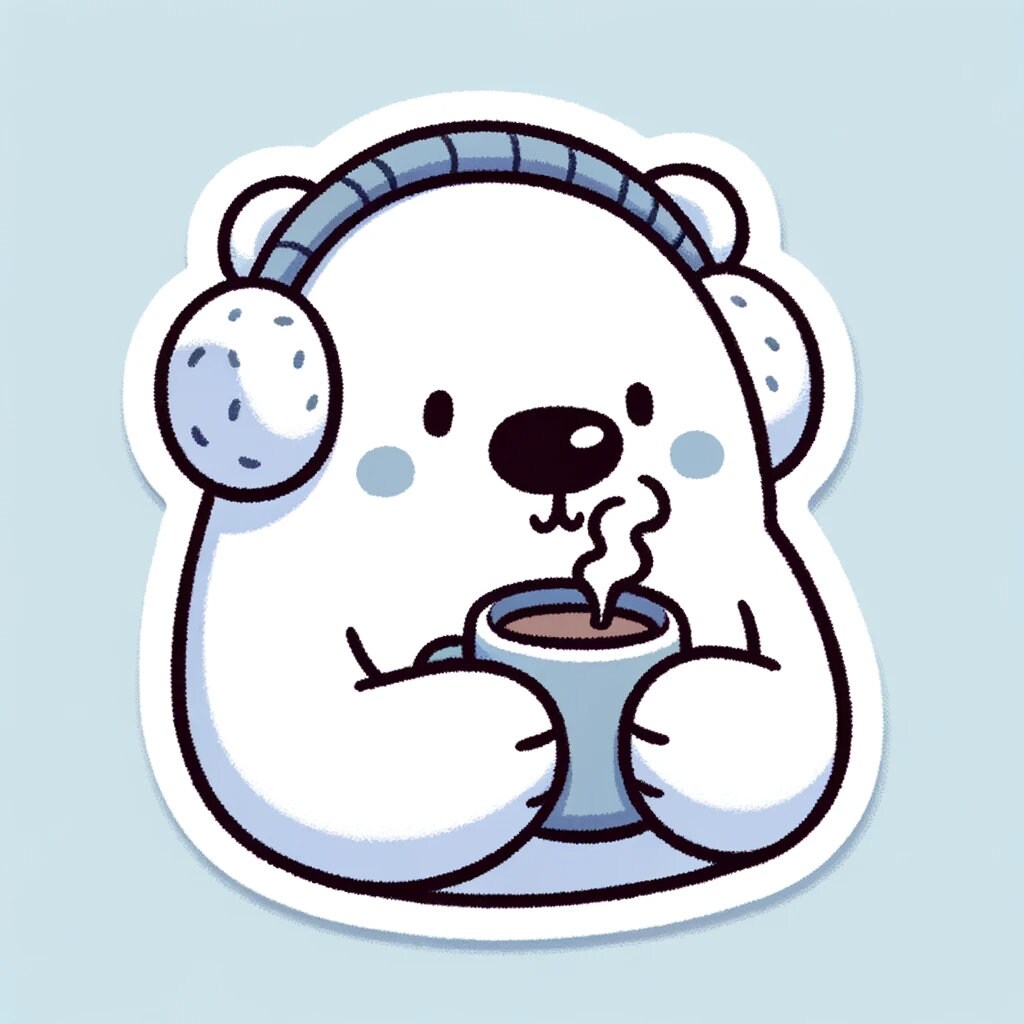 Polar Bear Christmas Sticker – Festive Holiday Gift - Etsy