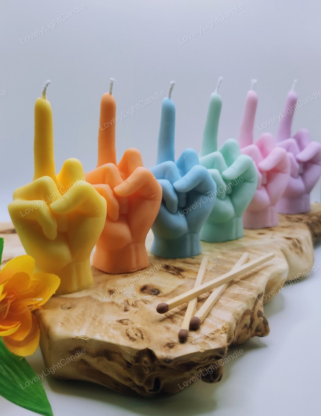 Middle Finger Candle Gift Funny Christmas Handmade Vegan Soy Wax ...