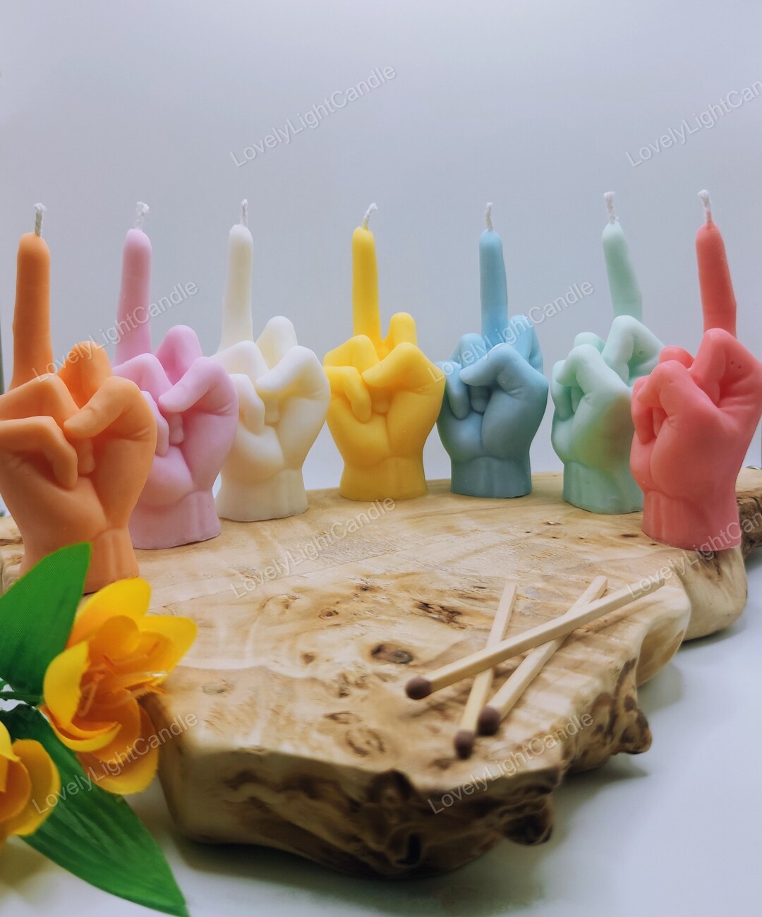 Middle Finger Candle: Handmade Vegan Soy Wax Funny Gift - Etsy