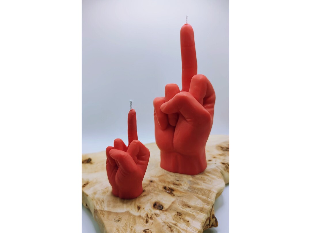 Middle Finger Candle, Rude Candle, Funny Gift for Friend,large Candle ...