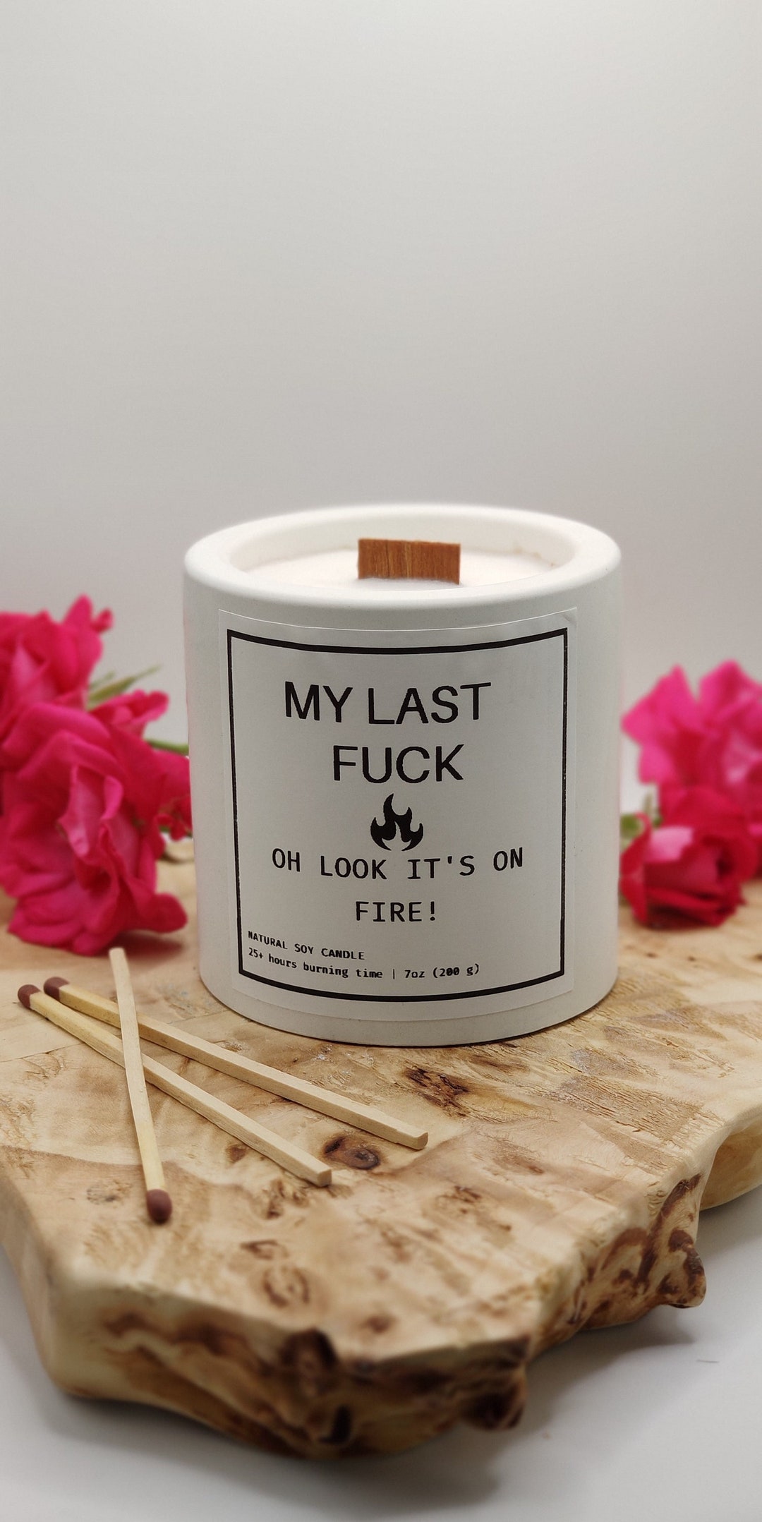 My Last F*ck Candle,funny Candle,rude Candle,rude Gift,christmas Gift ...