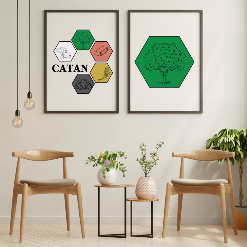8 Printable Catan Poster Collection. Eight Unique Catan Board Game ...