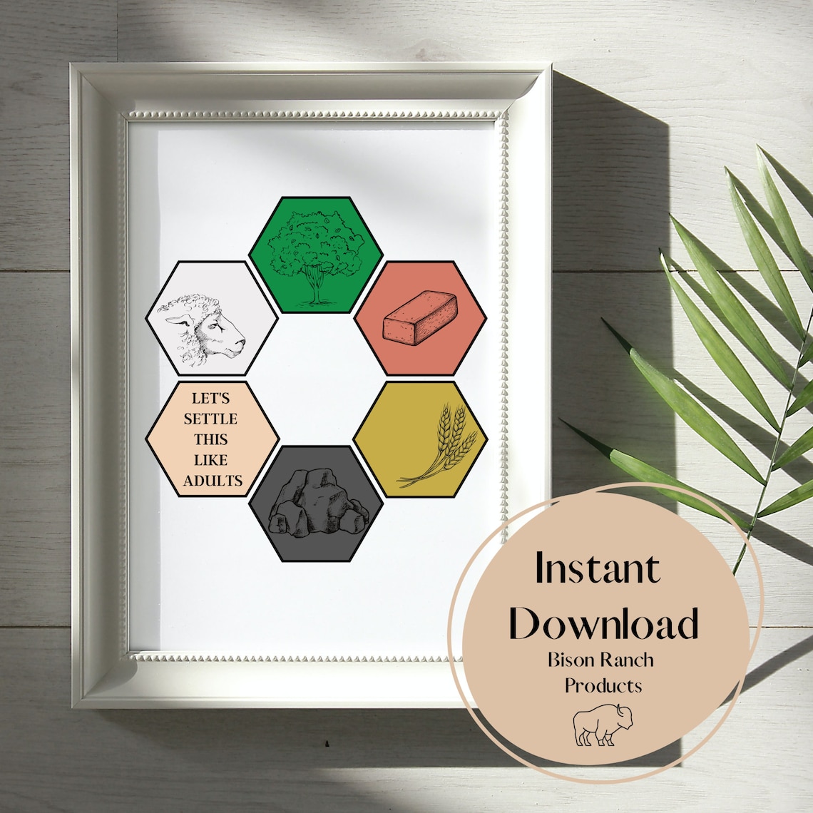 Printable Catan "let's Settle This Like Adults" Graphic. Catan Board ...
