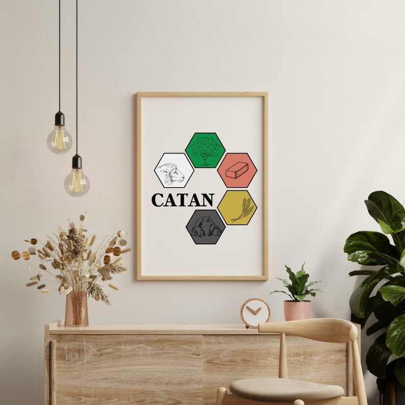8 Printable Catan Poster Collection. Eight Unique Catan Board Game ...