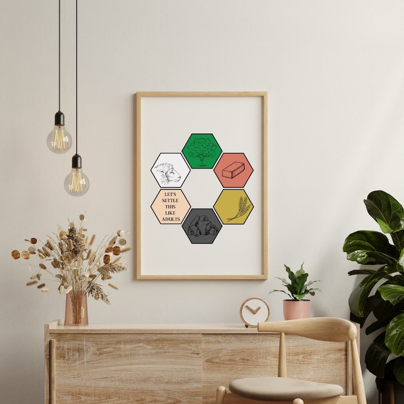 Printable Catan "let's Settle This Like Adults" Graphic. Catan Board ...