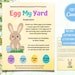Editable Egg My Yard Flyer | Easter Fundraiser Church Neighborhood Egg ...