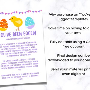 You've Been Egged Printable Easter Egg Hunt Yard Signs Easter Bunny ...