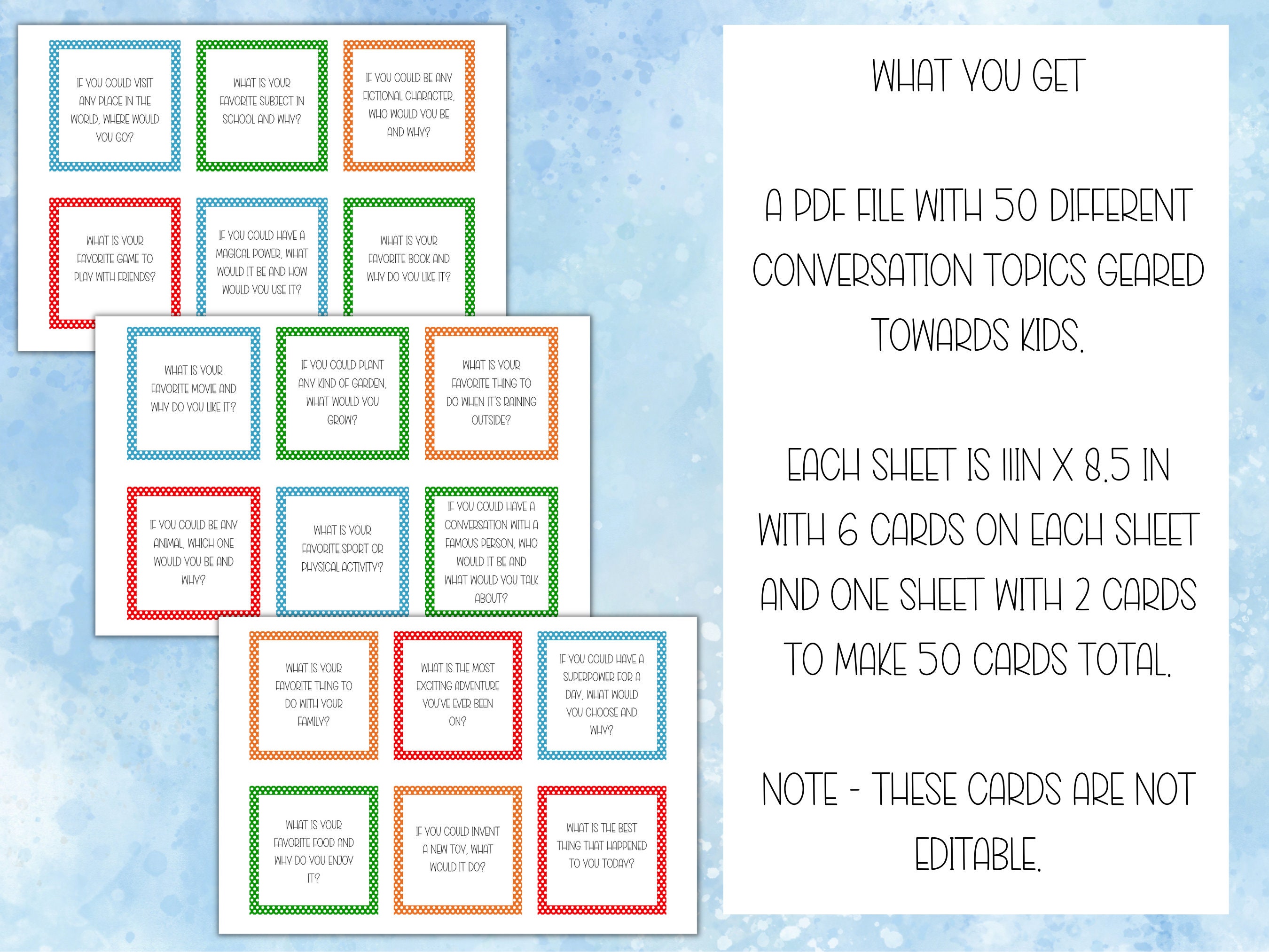 Conversation Starters Kids, Conversation Starters, Road Trip ...