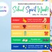 School Spirit Week Flyer | Printable School Activity Schedule | School ...