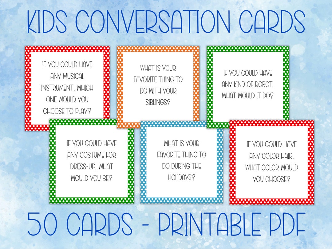 Conversation Starters Kids, Conversation Starters, Road Trip ...