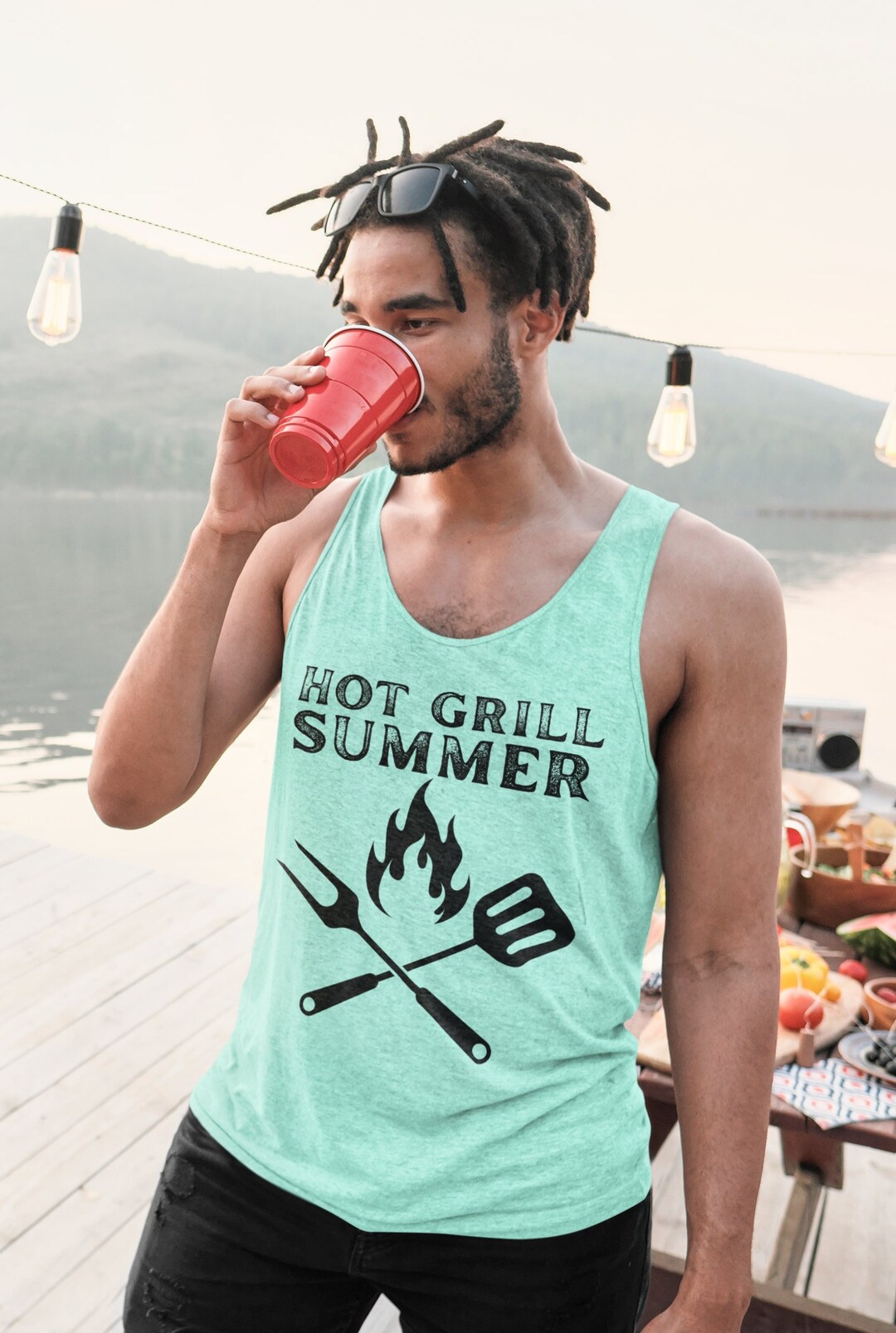 The Grillmaster - (tank Top, BBQ, Grill, Outdoors, Summer, Shirts for ...