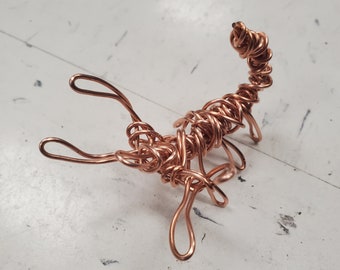 Large Handmade Copper Scorpion Rustic Wire Sculpture Recycled Copper ...
