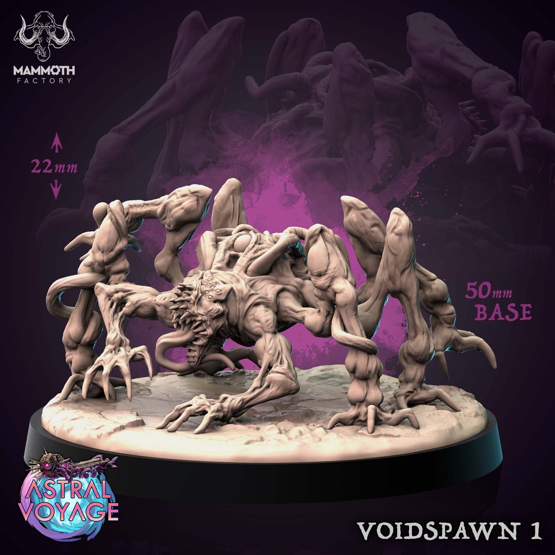 Voidspawn - 8k Resin Miniature - Mammoth Factory - Astral Voyage - Etsy