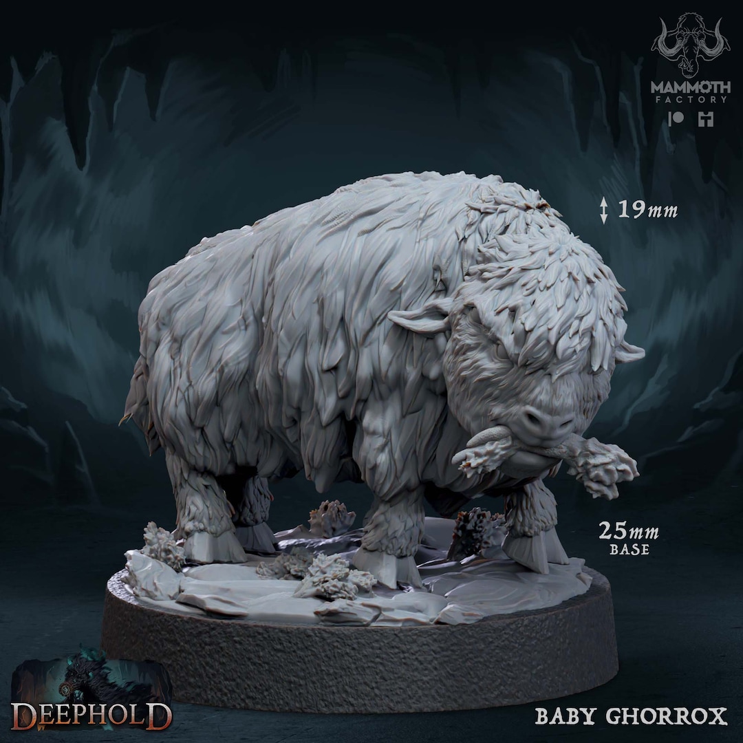 Baby Ghorrox - 8k Resin Miniature - Mammoth Factory - Deephold - Etsy